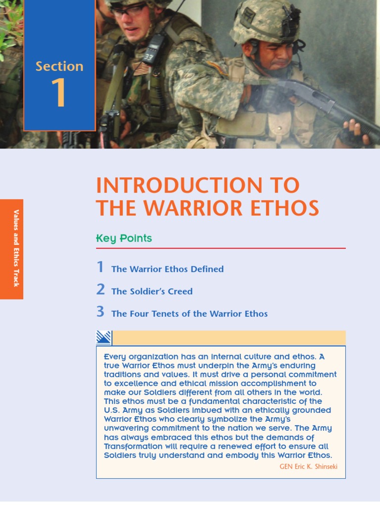 MSL 101 L10 Intro to the Warrior Ethos | United States Army Rangers ...
