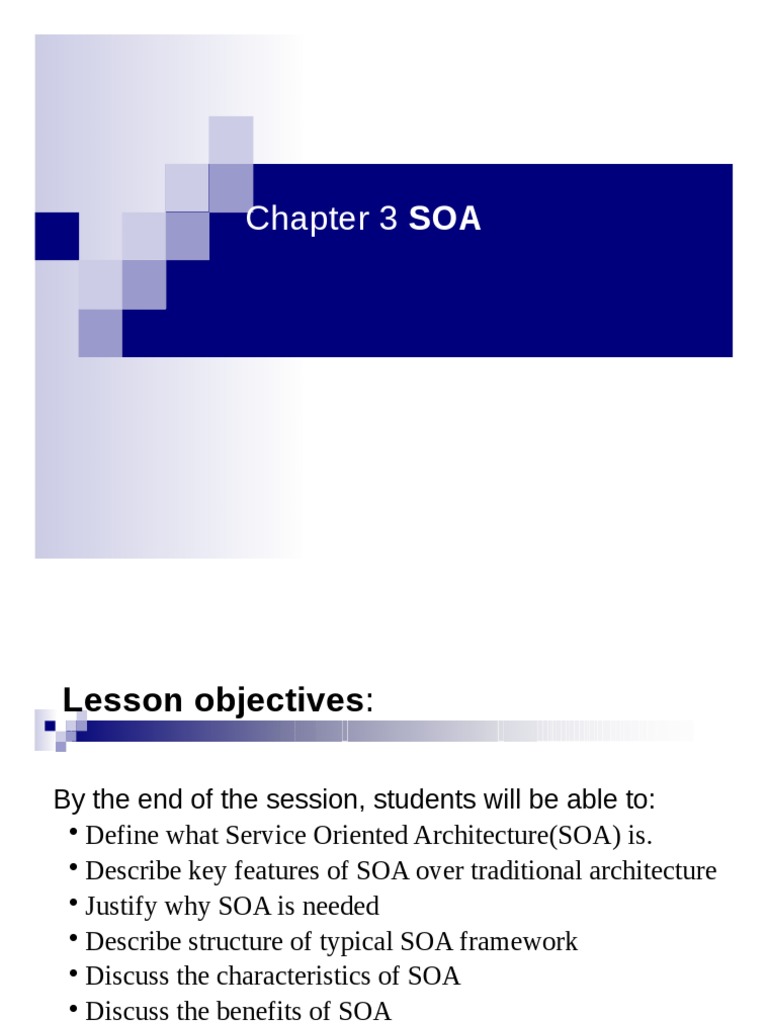 Chapter3 - SOA | PDF | Service Oriented Architecture | Web Service