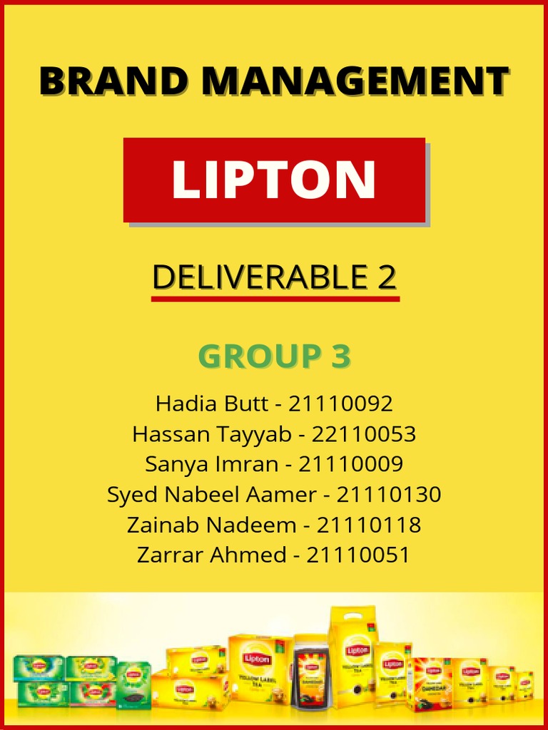 Lipton Brand Audit | PDF | Brand | Marketing Communications