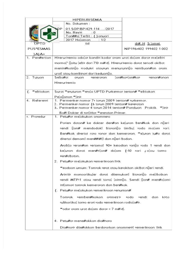 5 Sop-Hiperurisemia | PDF