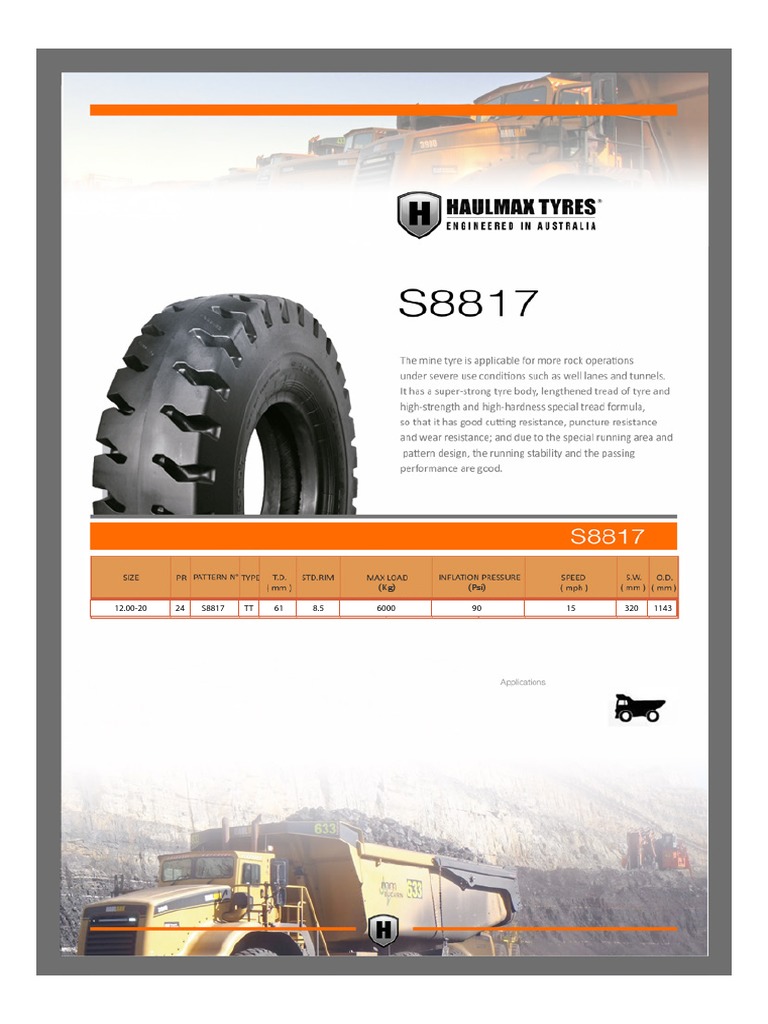 Haulmax - S8817 - 6 X 4 Presion de Neumatico | PDF