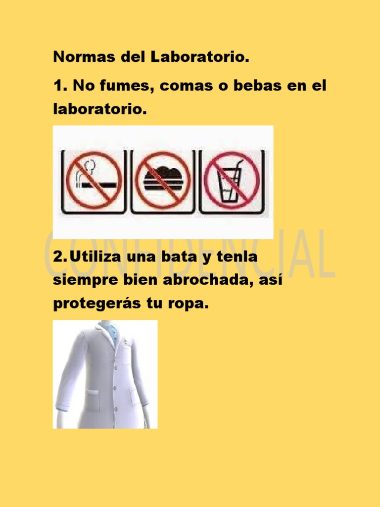 Normas Del Laboratorio | PDF