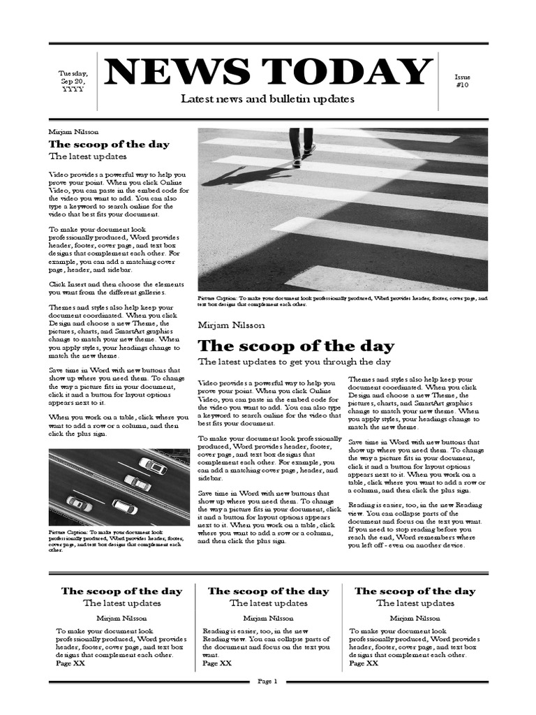 News Today: The Scoop of The Day | Download Free PDF | Page Layout ...