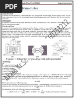 Investigatory Project On Moving Coil Galvanometer: Submitted By: Name ...