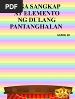 Week 9. 1. Dula Sangkap at Elemento NG Dula | PDF
