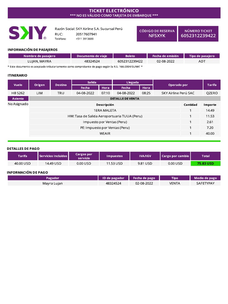 Mayra 2 de Agosto | PDF