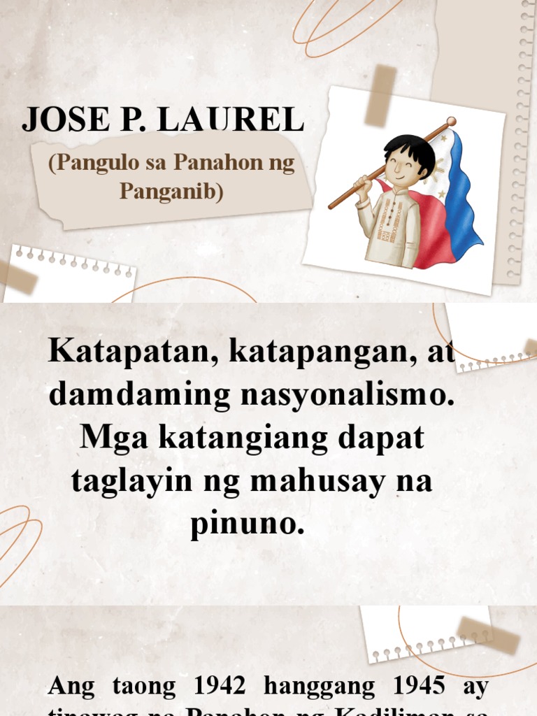 8 JOSE P. LAUREL (Pangulo Sa Panahon NG Panganib) | PDF