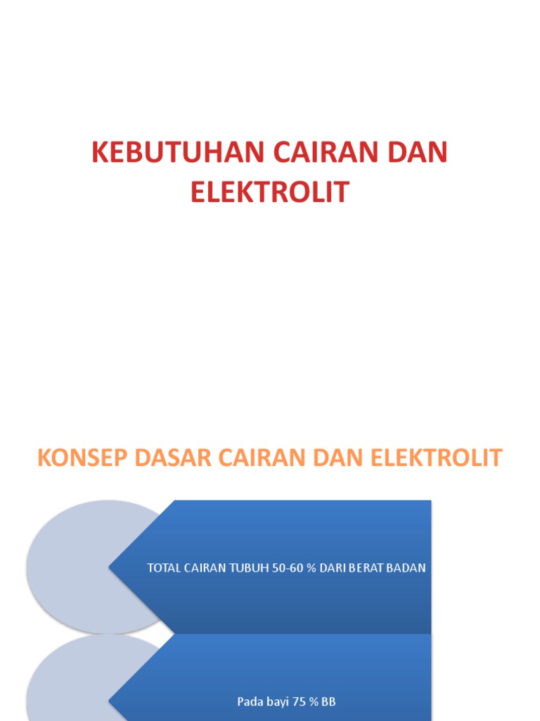 Konsep Cairan Dan Elektrolit | PDF
