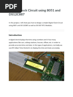 5 Digital Clock Using Inbuilt RTC of lpc2148 | PDF | Clock | Computer ...