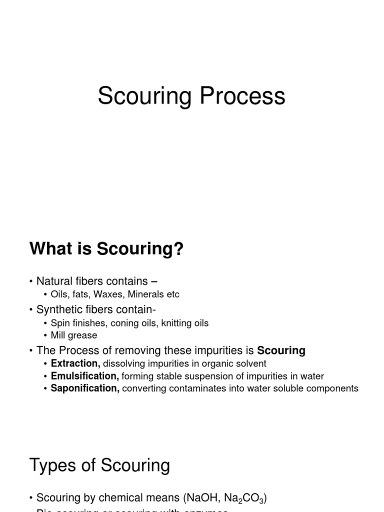 Scouring Process KSS | PDF