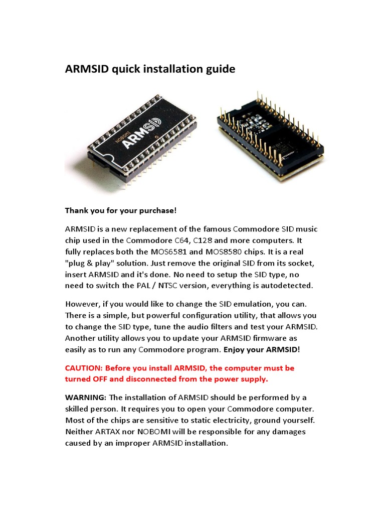 A Plug-and-Play Replacement for the Commodore SID Chip: An Installation ...