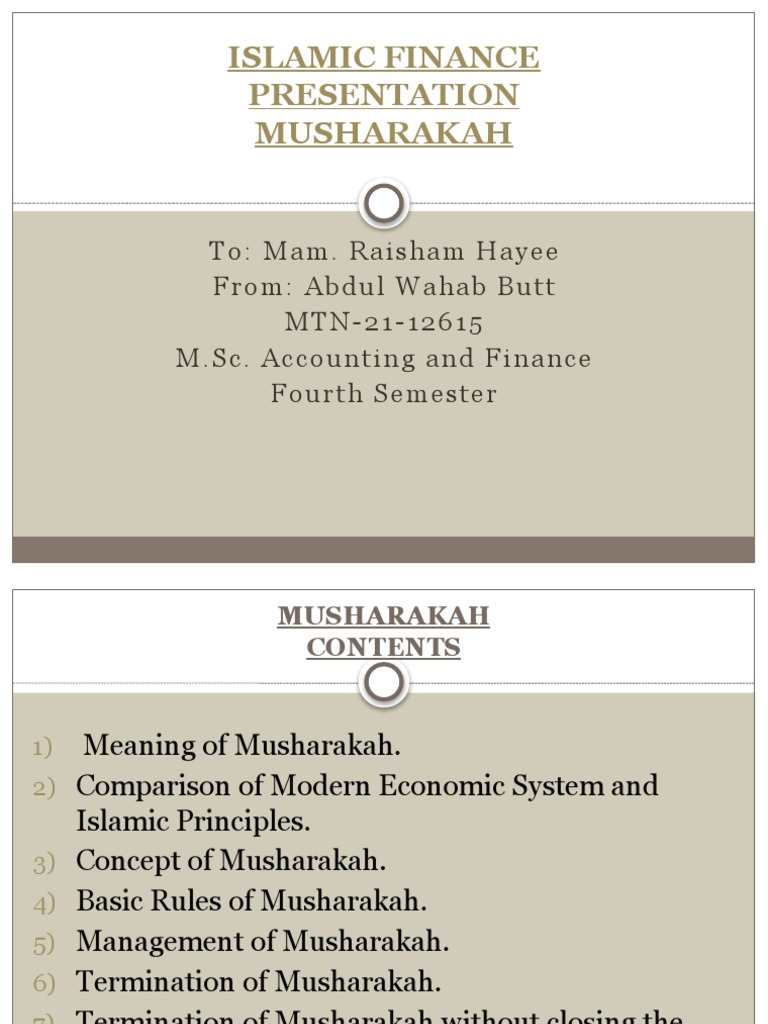 Islamic Finance | PDF | Investing | Money