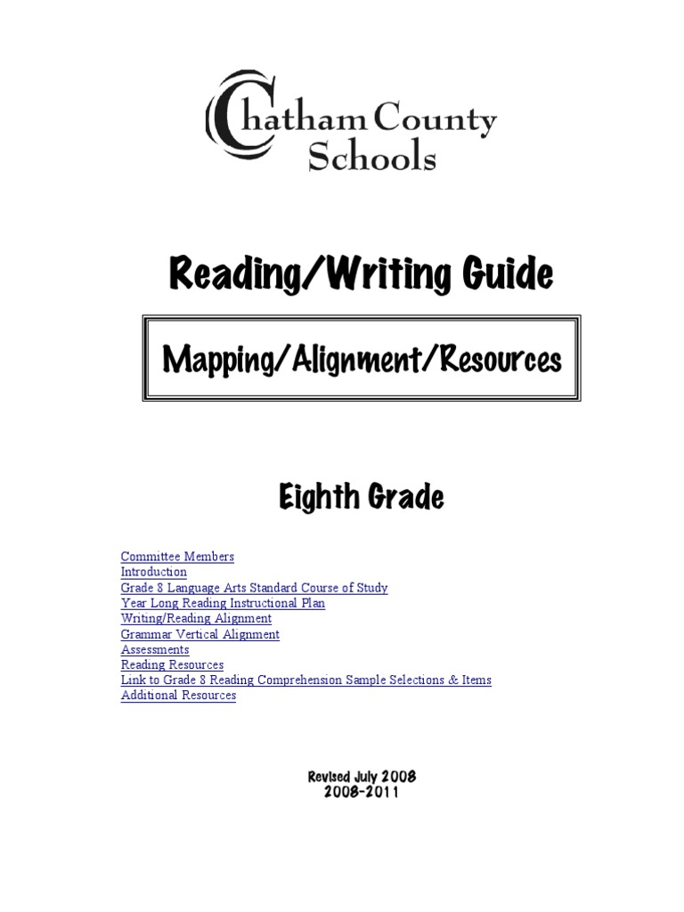 Reading Pacing Guide 8 | PDF | Poetry | Reading Comprehension