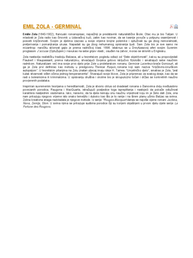 Emil Zola | PDF