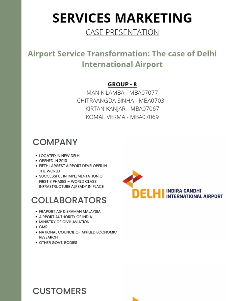 SM - SecA - Group8 - Airport - Service - Transformation - KOMAL VERMA | PDF | Airport | Airlines