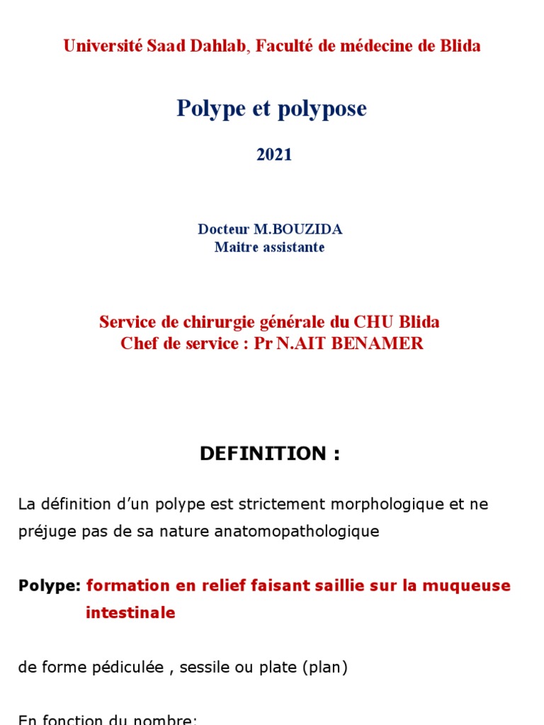 Polype Et Polypose | PDF | Cancer du côlon | Coloscopie