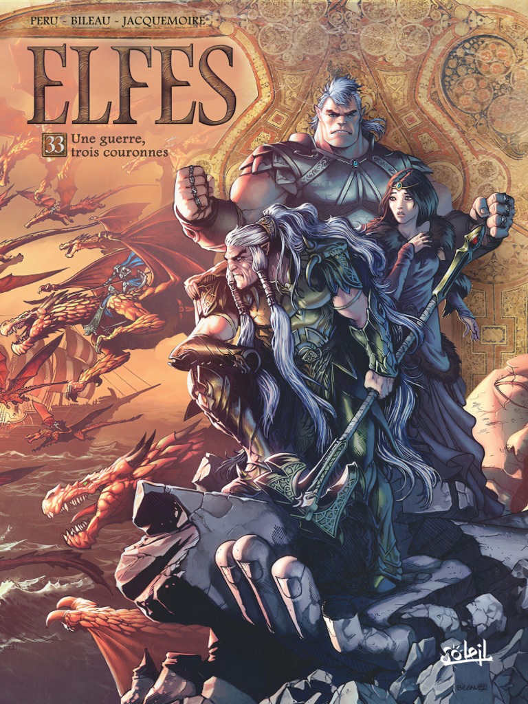Elfes - Tome 33 - Une Guerre, Trois Couronnes (2022) | PDF
