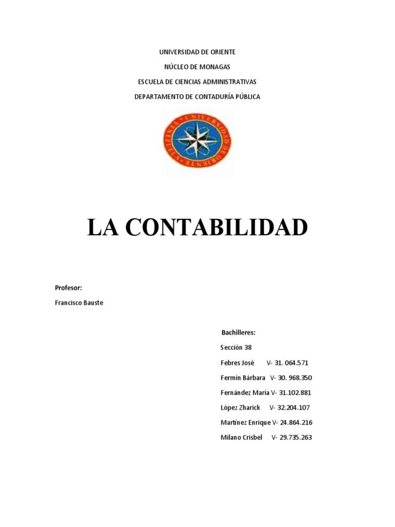 Informe de Contabilidad | PDF | Contabilidad | Teneduría de libros