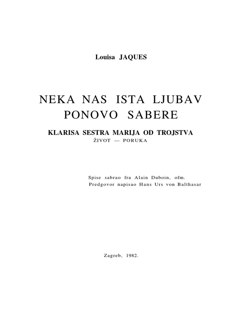 Louisa Jaques - Neka Nas Ista Ljubav Ponovo Sabere | PDF