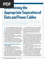 Power and Data Cable Separation Guidelines | PDF | Electromagnetic ...