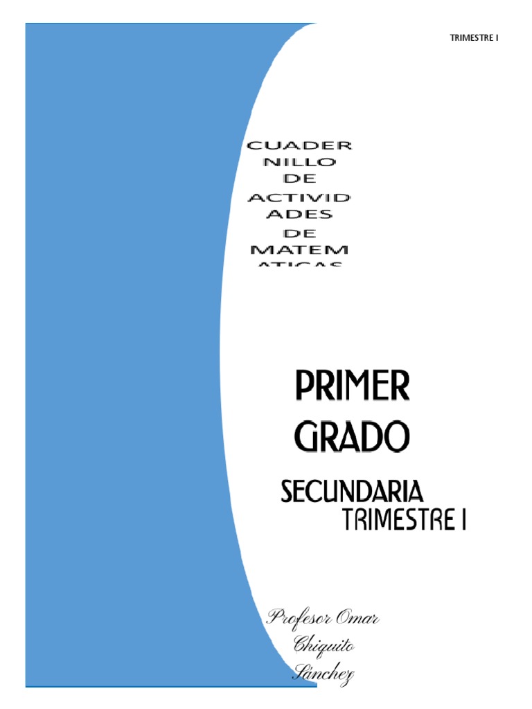 Alumno-Cuadernillo de Actividades Matematicas | PDF | Triángulo | Sustracción