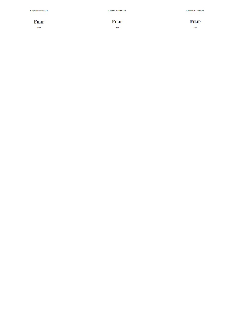 Tyrmand Leopold - Filip | PDF