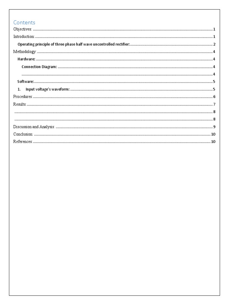 Three Phase Half Wave Rectifier | PDF | Rectifier | Computer Engineering