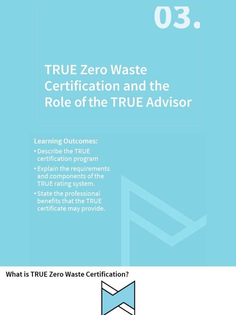 TRUE Advisor Module 3 | PDF | Waste | Pollution
