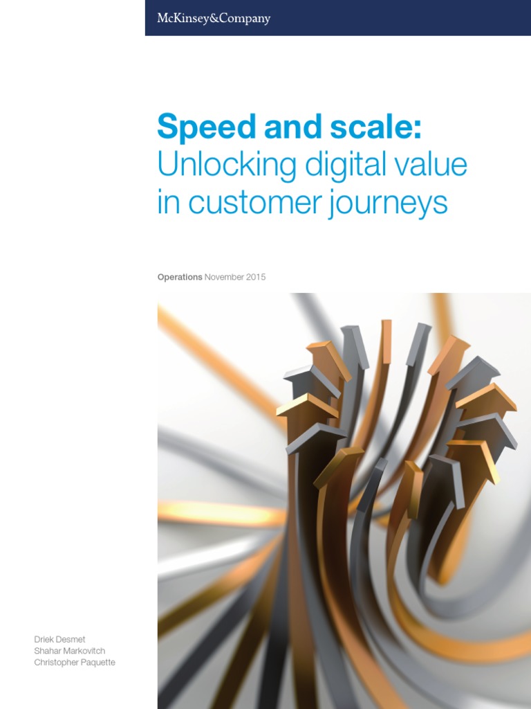 Speed and Scale Unlocking Digital Value in Customer Journeys | PDF ...