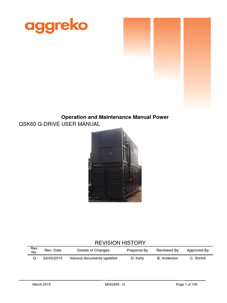 m020289 (5) Manual de Qsk60 Con Planos Electricos y Catalogo de Partes ...