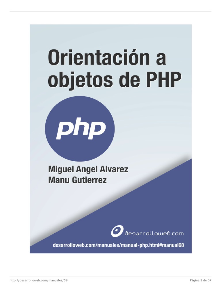 PHP 2.orientacion A Objetos | PDF | Objeto (informática) | Herencia (Programación Orientada a ...