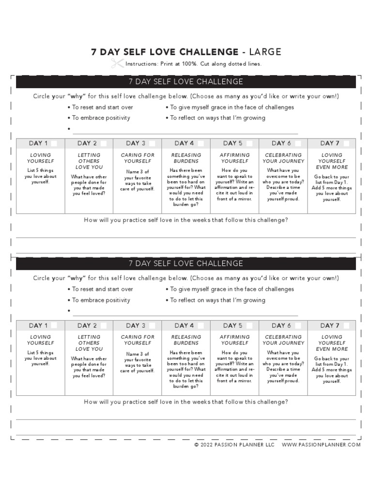7 Day Self Love Challenge Large | PDF