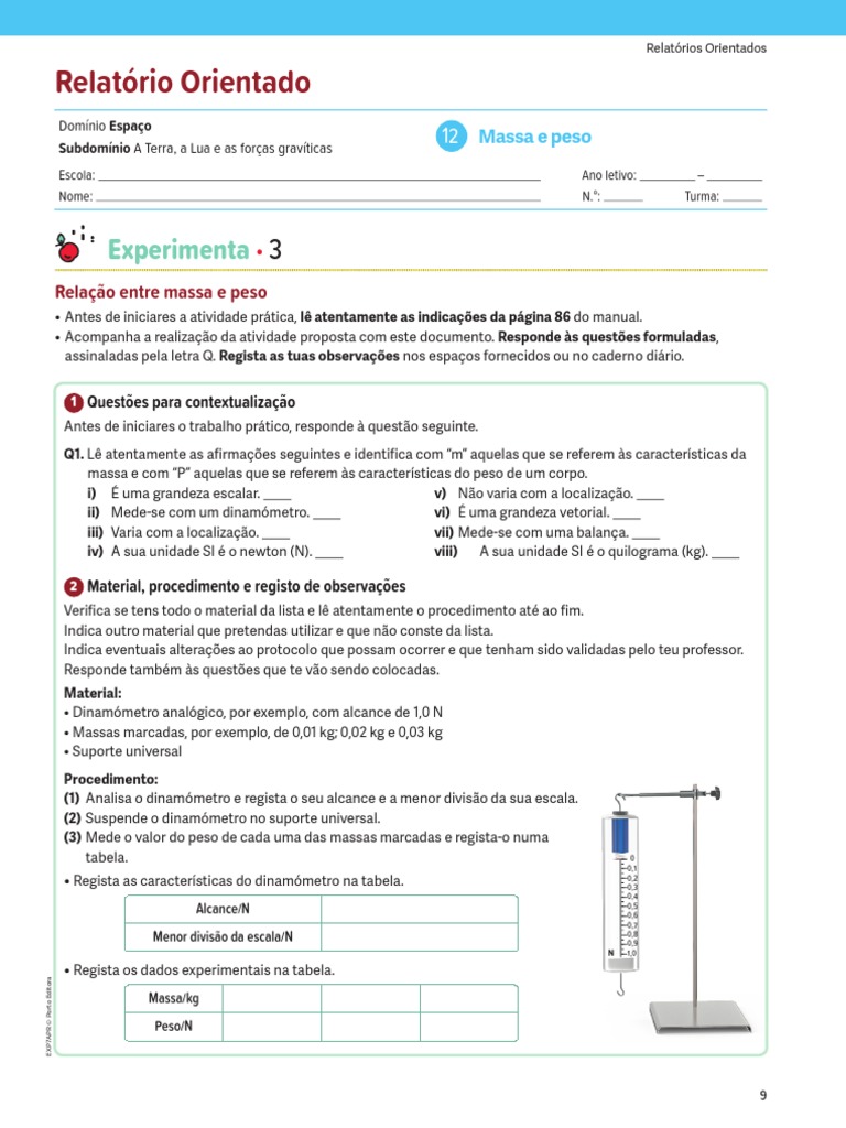 Diferença Entre Massa e Peso. | PDF | Massa | Quilograma
