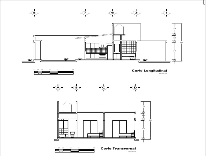 Arquitectónico CORTE TRANSVERSAL | PDF