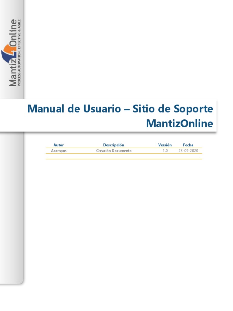 ManTiz Online Soporte | PDF | Microsoft Windows | Aplicación web