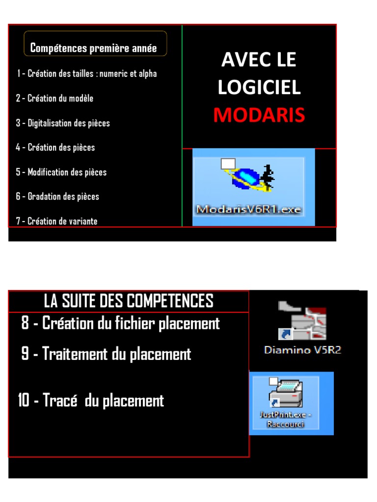 Compétences Modaris et Diamino | PDF | Fichier informatique | Informatique