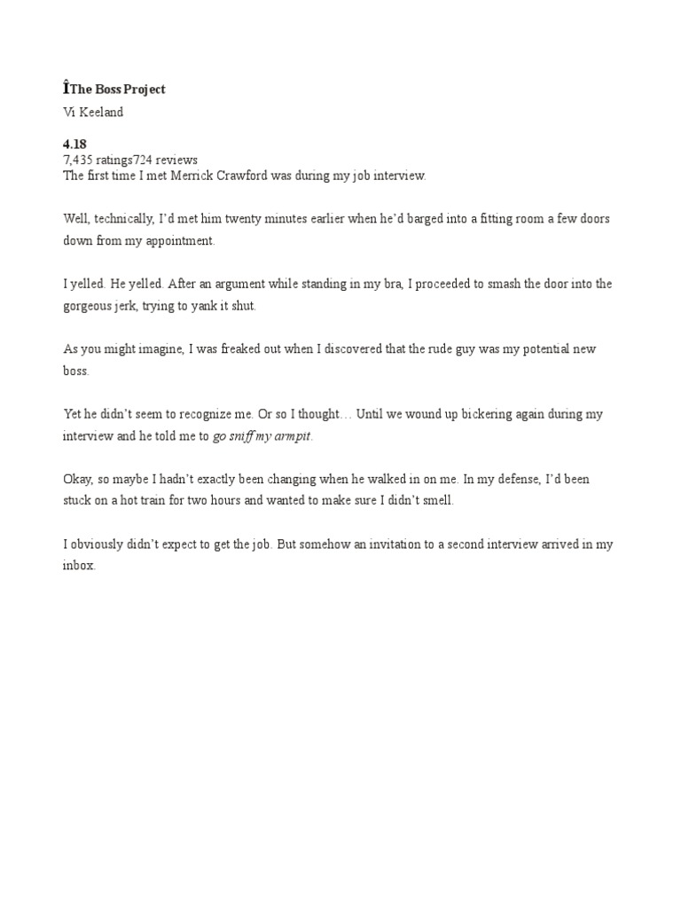 The Boss Project | PDF