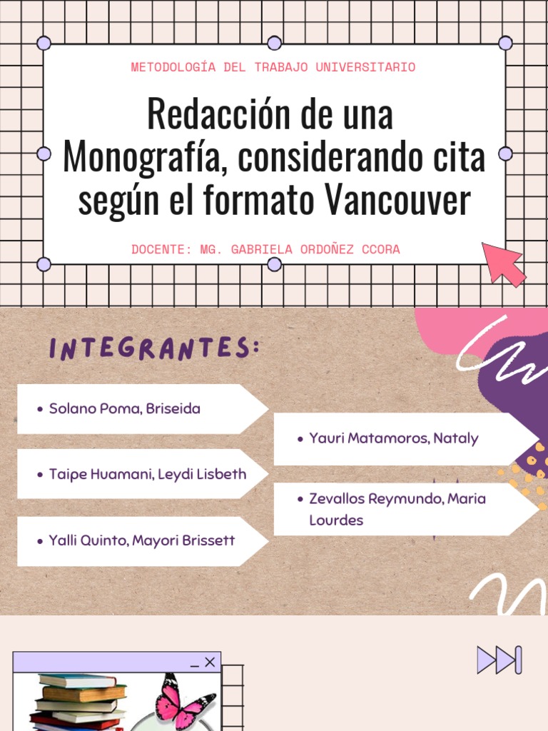 Redacción de Una Monografía, Considerando Cita Según El Formato ...