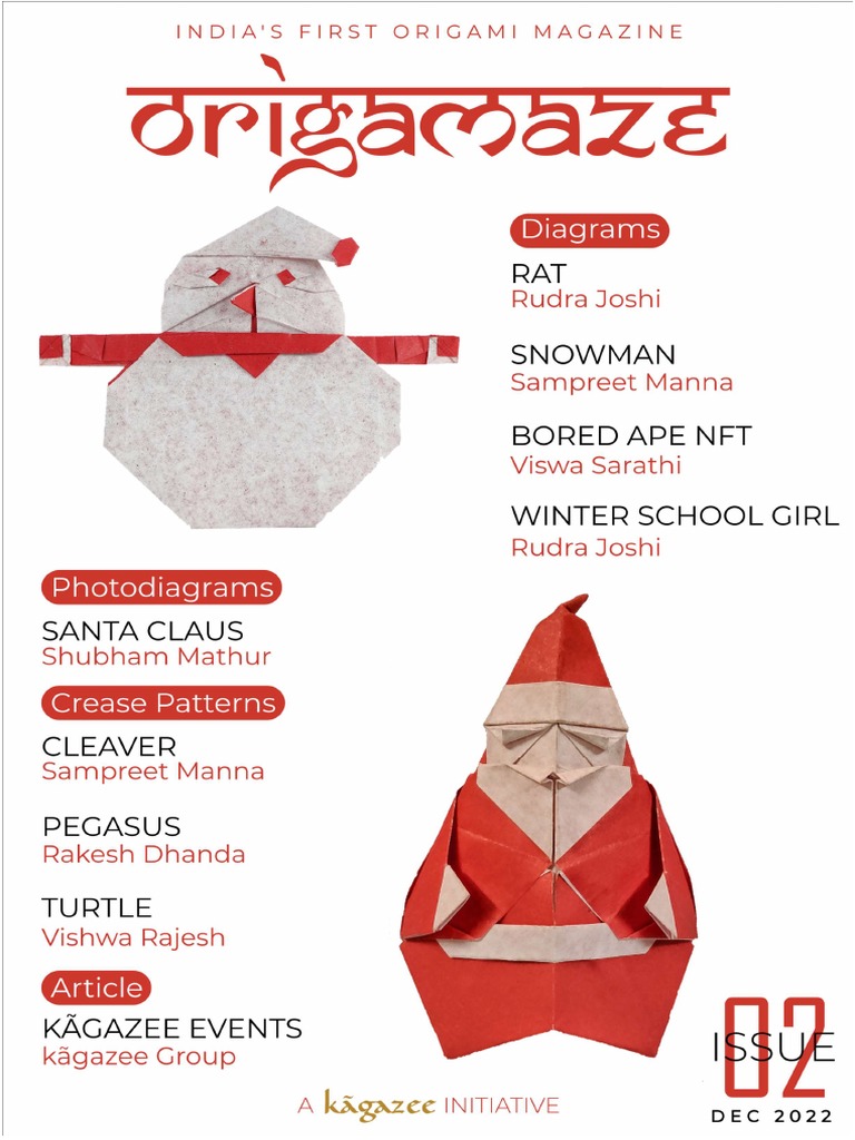 Origamaze Issue-02: A Collection of Creative Origami Designs | PDF | Origami | Paper Art