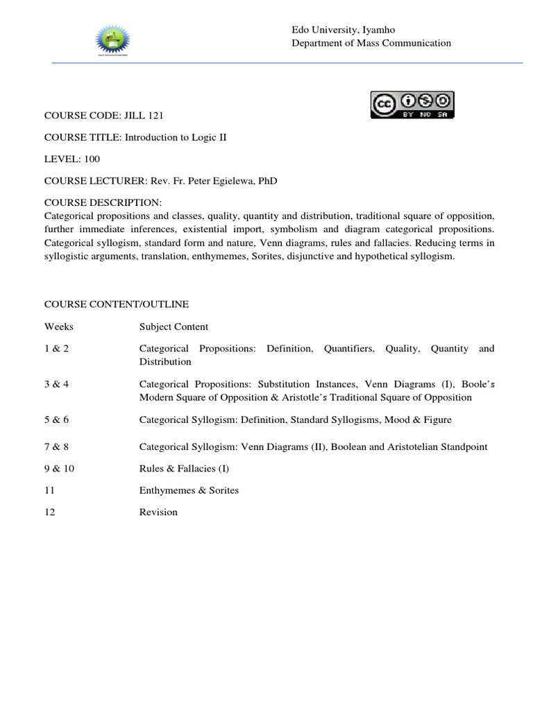 Introduction To Logic I Pdf Argument Logical Consequence 7970