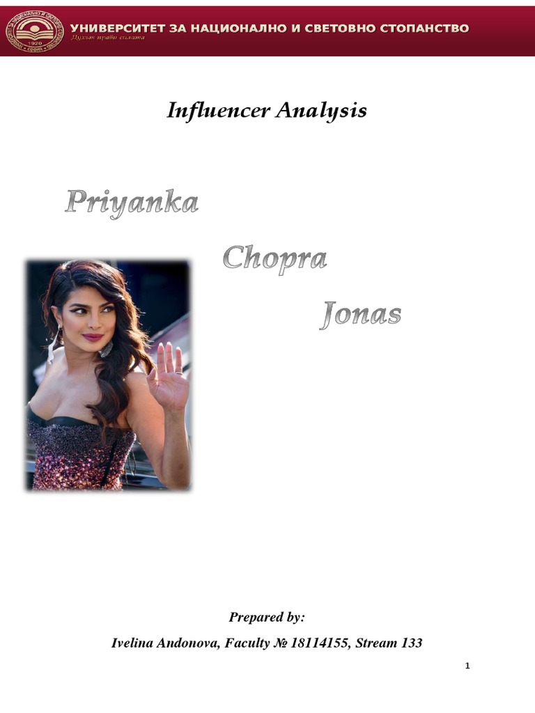 Influencer Assignment | PDF | Social Media | Popular Culture & Media ...