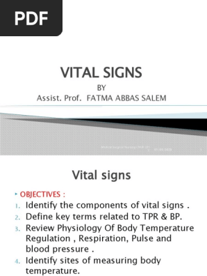 Vital Signs Definition