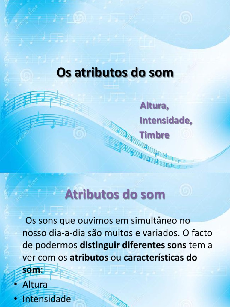Atributos Do Som | PDF | Som | Pitch (música)