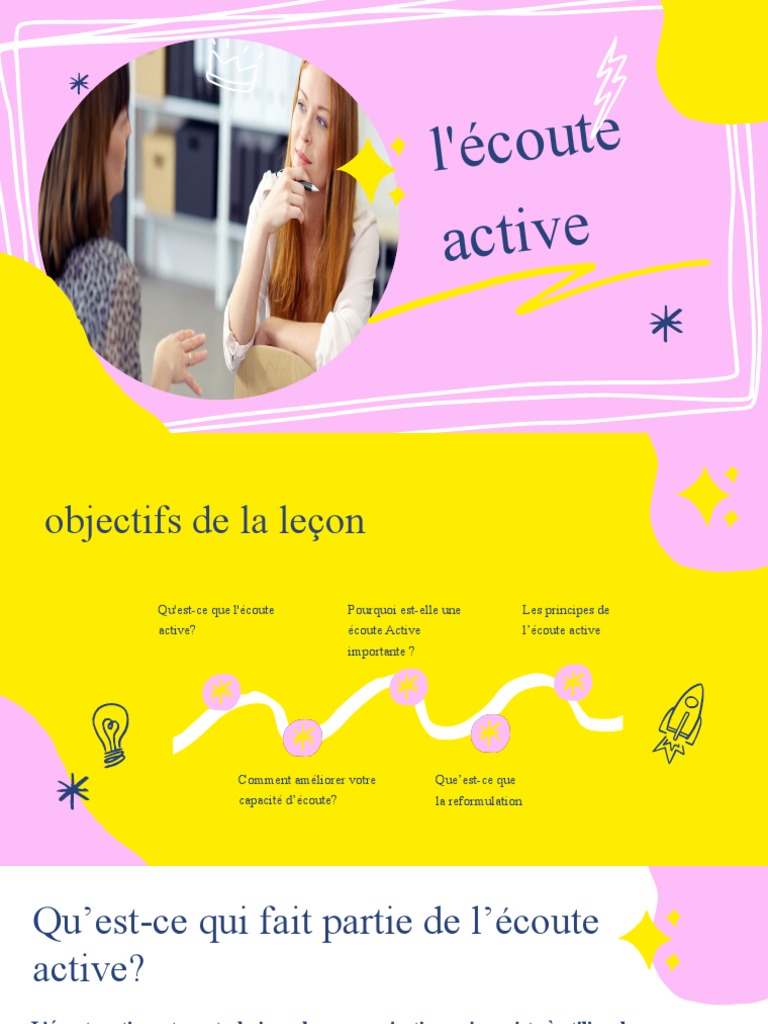 Chaymae & Imane (L'écoute Active) | PDF | la communication | Attention