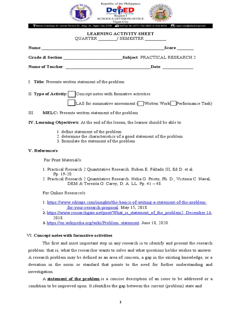 Las 3 PR2 W5 6 | PDF | Learning | Cognition