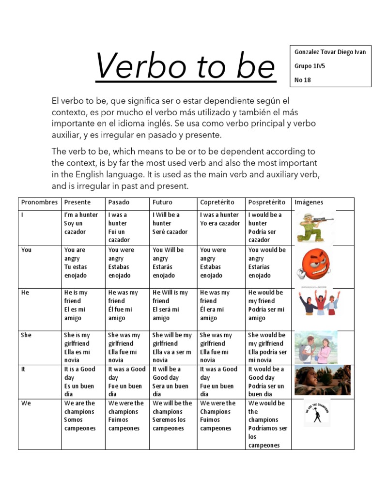Verbo To Be | PDF