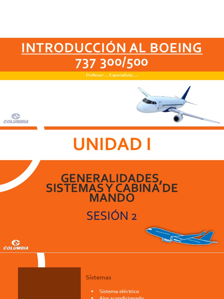 Sistemas y Cabina del Boeing 737 | PDF | Agua | Aviación