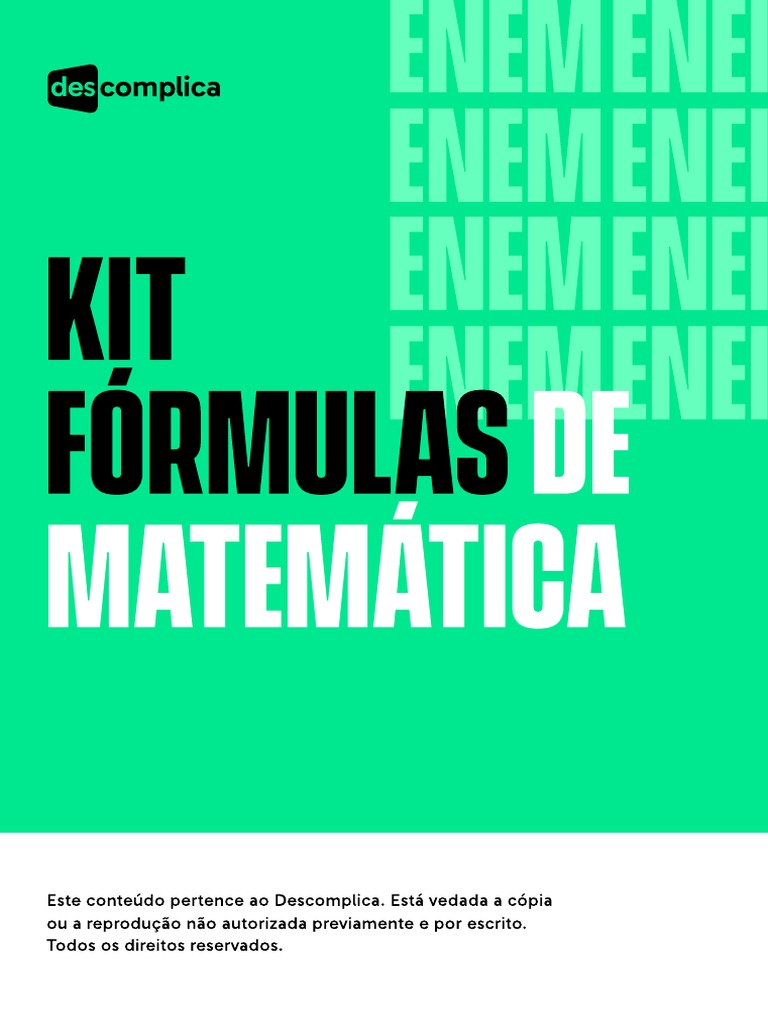 Kit Formulas Mat | Download grátis PDF | Trigonometria | Matemática ...