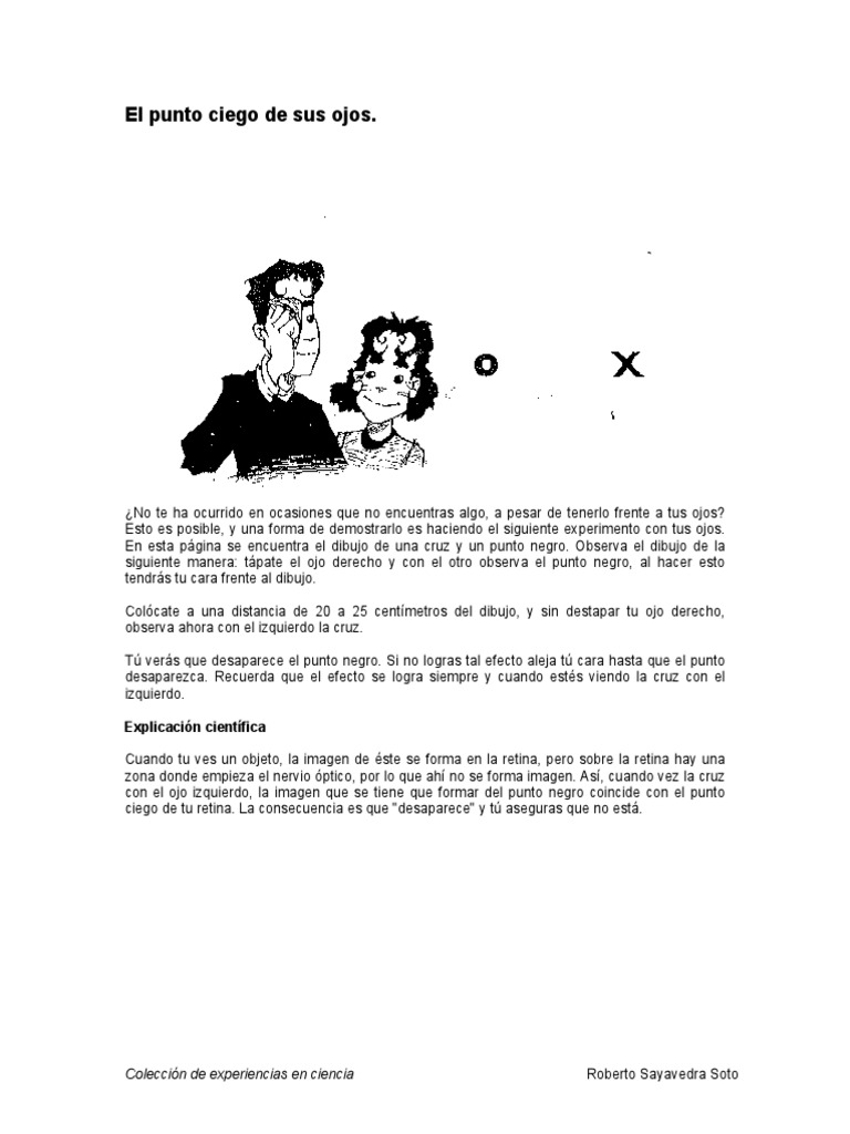 Experimento del Punto Ciego Ocular | PDF