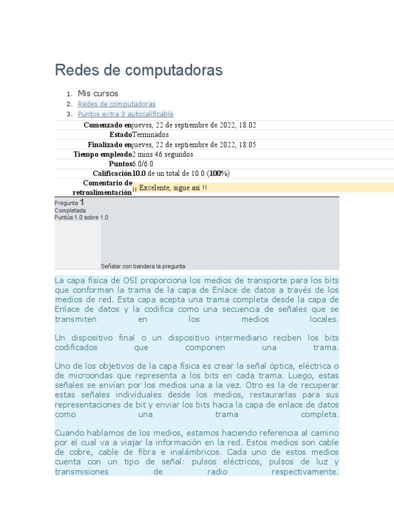 Capa Física OSI: Funciones y Medios | PDF | Red de computadoras | Modelo osi